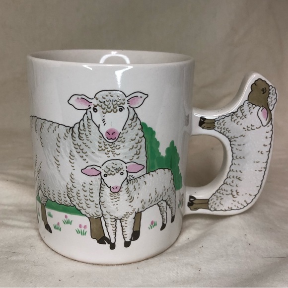 Dining | Vintage Sheep Mug With Sheep Handle | Poshmark